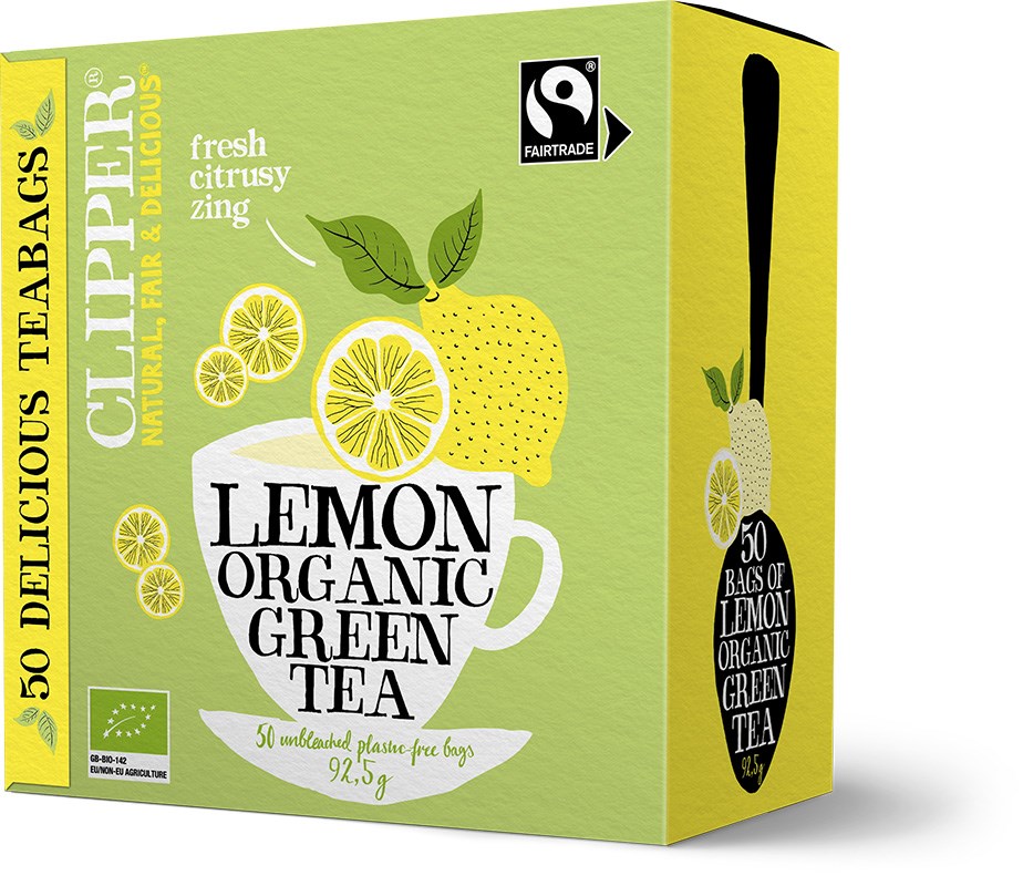 Clipper Vihreä tee, sitruuna 50 ps